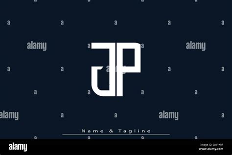 Alphabet Letters Initials Monogram Logo Jp Pj Stock Vector Image