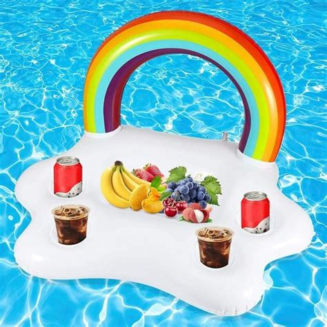 Kartokner Porte Gobelet Gonflable Pour Piscine Plateau Flottant