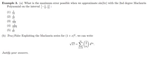 Solved Example 3 A ﻿what Is The Maximum Error Possible