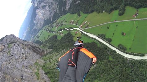 Mesut Turan Lauterbrunnen Wingsuit Base Jump Youtube