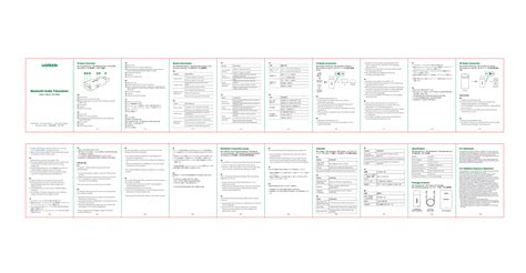 Ugreen Cm523 Bluetooth Audio Transceiver User Manual And Fcc Compliance