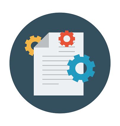 Extension Setting Colored Vector Illustration Royalty Free Vector