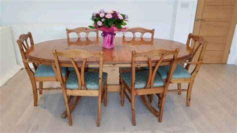 Ducal Extending Pine Dining Table And 6 Chairs In West Malling Kent