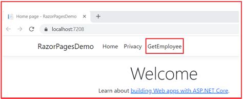 Aspnet Core Razor Pages Application Dot Net Tutorials