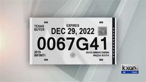 After Kxan Investigations Txdmv Plans Redesign Of Temporary Tags