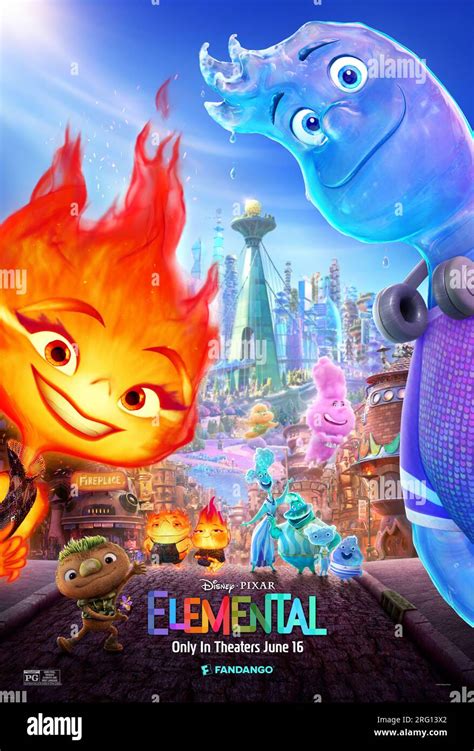 Poster Of Elemental 2023 Directed By Peter Sohn Copyright Pixar
