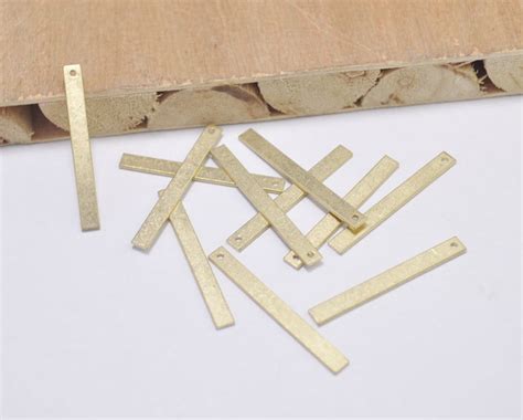 25 Pcs Raw Brass Bars Long Square Bar Long Bar Rectangle Baroblong
