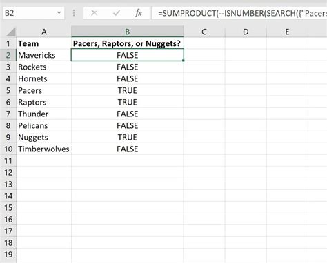 Excel：使用search函数查找多个值 Statorials
