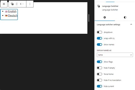 Polylang Block Language Wordpress Speedup