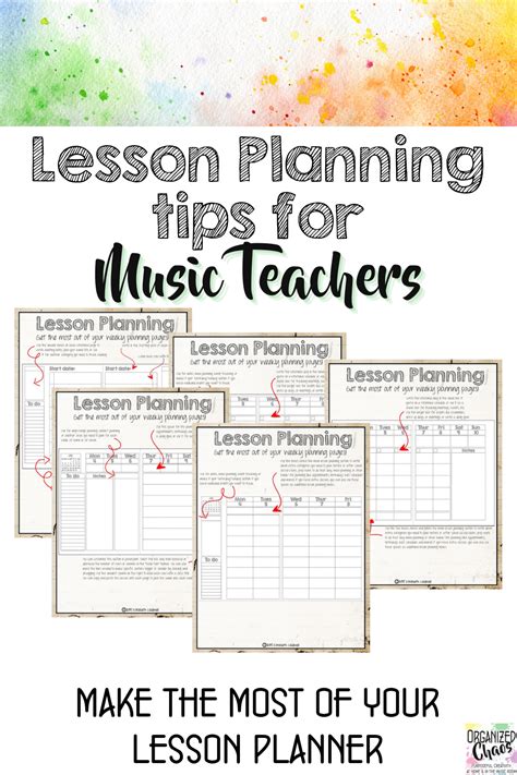 Making The Most Of Your Lesson Planner