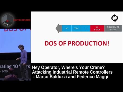 Hack In The Box Security Conference Talk Attacking Industrial Remote