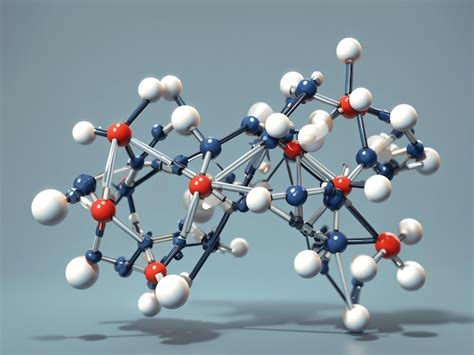 Premium AI Image Ethereal Chemistry 3D Flat Model Of Ethyl Formate