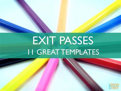 Exit Cards Teaching Resources