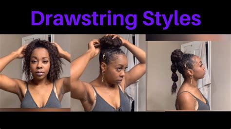 Drawstring Ponytail Styles YouTube