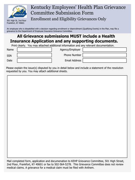 Ky Grievance Form Fill Online Printable Fillable Blank Pdffiller