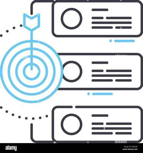 Icône De Ligne De Rapport De Recherche Symbole De Contour