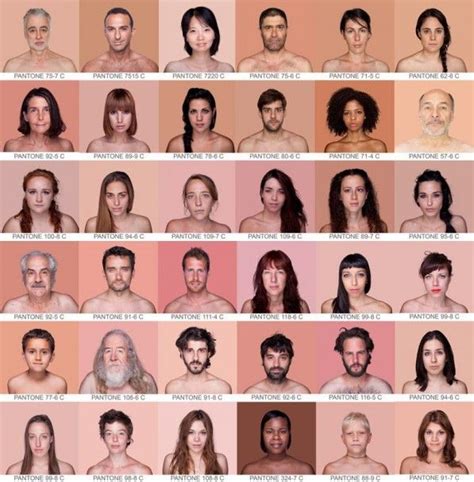 Spanish Artist Classifies Human Skin Tones With Pantone Coloring System