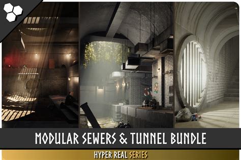 Modular Sewers And Tunnels Modular Sewers Modular Tunnels Modular Corridor 3d 공장 Unity