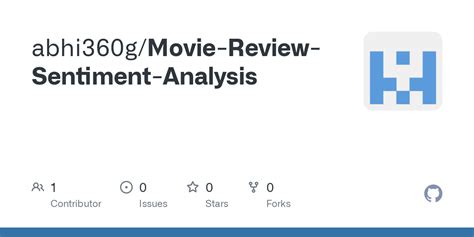 GitHub Abhi360g Movie Review Sentiment Analysis