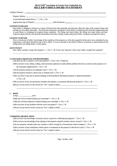 Free Fillable Seller S Closing Disclosure Form Printable Forms Free