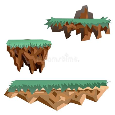 2ª Plataforma De Juego De Desplazamiento Lateral Flotante Vector