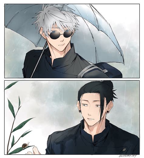 Gojou Satoru And Getou Suguru Jujutsu Kaisen Drawn By Vincent14y