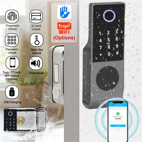 Digital Lock Waterproof Stainless Steel Double Fingerprint Lock For