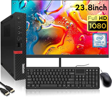 Amazon Com Lenovo ThinkCentre M720q Tiny Desktop Computer With 22 FHD Monitor Bundle Intel I5