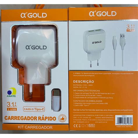 Carregador Homologado Anatel Cabo Turbo Usb P Tipo C 20w Shopee Brasil