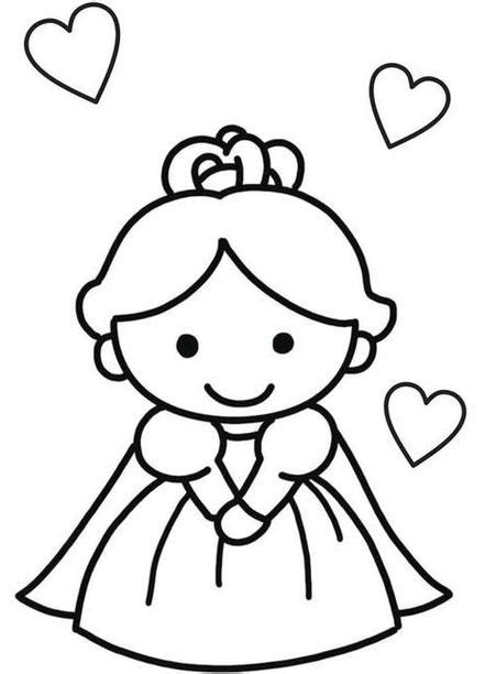 儿童涂色简笔画公主图文简单（高清18张） 简笔画图片大全