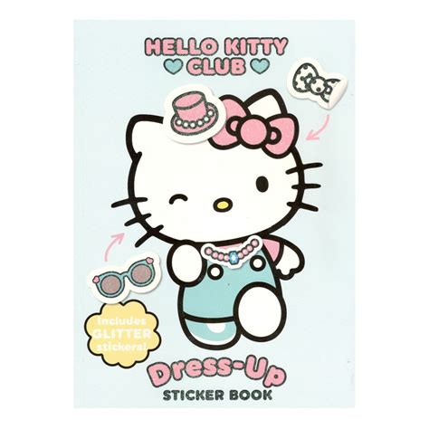 หนังสือกิจกรรมสติ๊กเกอร์แต่งตัว Hello Kitty สําหรับเด็กในการตกแต่งและสไตล์ตัวอักษร Favourite