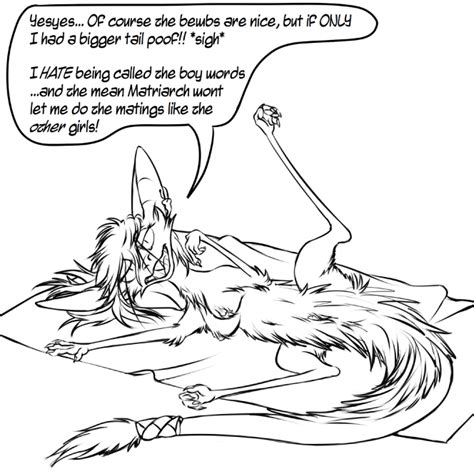 Rule 34 Breasts Dialogue Female Fur Lying Monochrome Nipples No