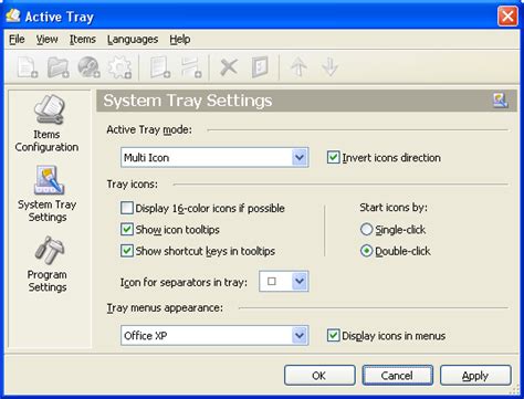 active tray your system tray manager tray launcher hotkey manager