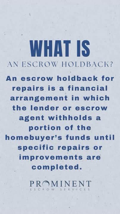 What Is Escrow Holdback Jim Mecklenburg Posted On The Topic Linkedin