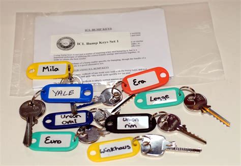 Icl Bump Key Set 1 Walker Locksmiths