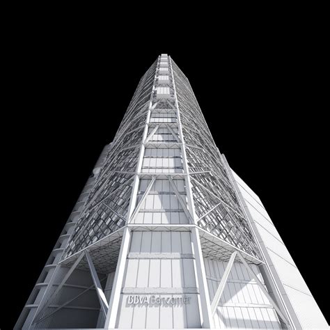 Bbva Bancomer Tower 3d Model Cgtrader