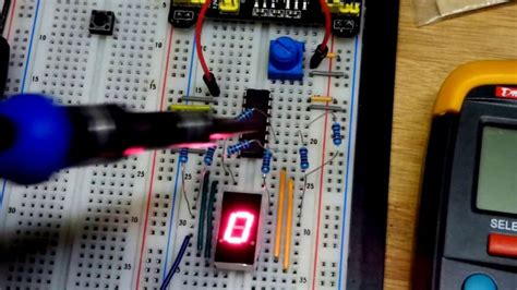 Super Easy 4028 Ic Controlled 7 Segment Led Display Electronics Circuit Electronics