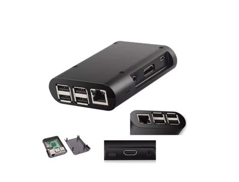 CASE BLACK RASPBERRY PI ARDUCORE Robótica Educacional arduino