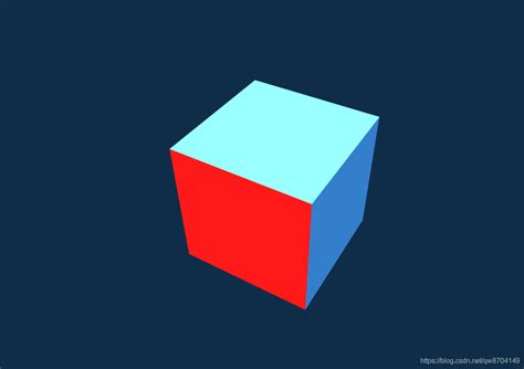 绘制彩色立方体，使用attribute变量向着色器传值，buffergeometry和shadermaterial配合使用threejs