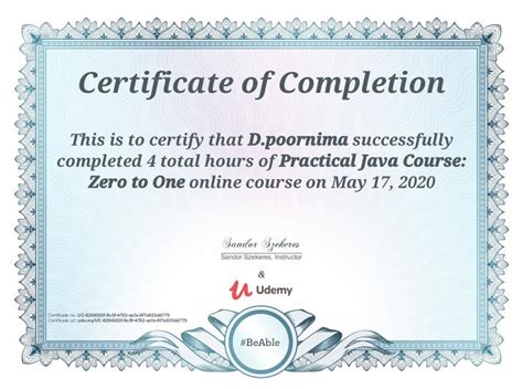 Poornima Dasari On Linkedin Successfully Completed Course Udemy Certificate