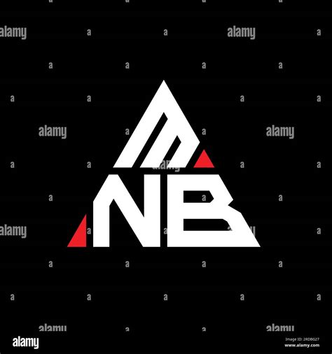 Mnb Triangle Letter Logo Design With Triangle Shape Mnb Triangle Logo
