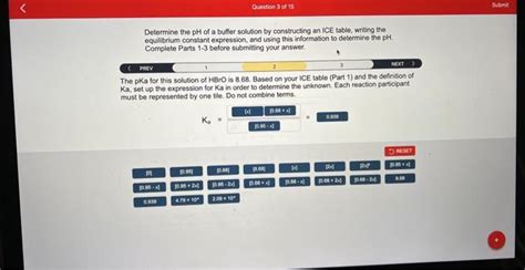 Solved Determine The Ph Of A Buffer Solution By Construc