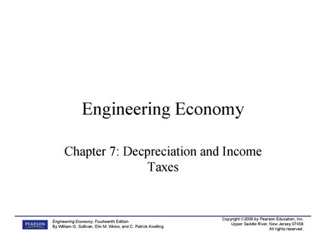 Depreciation And Income Taxes Lecture Slides Ise 2014 Docsity