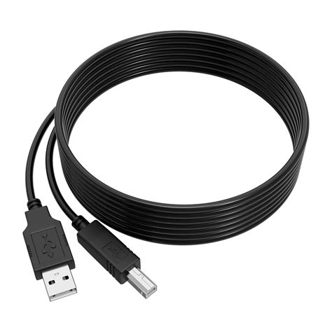 Pgendar Black 6ft Printer Usb 20 Cable Cord Transfer Pc A To B Male