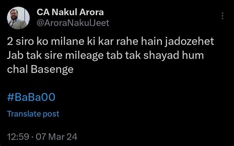 Ca Nakul Arora On Linkedin Just Following The Trend Of Posting Your Tweets On Linkedin