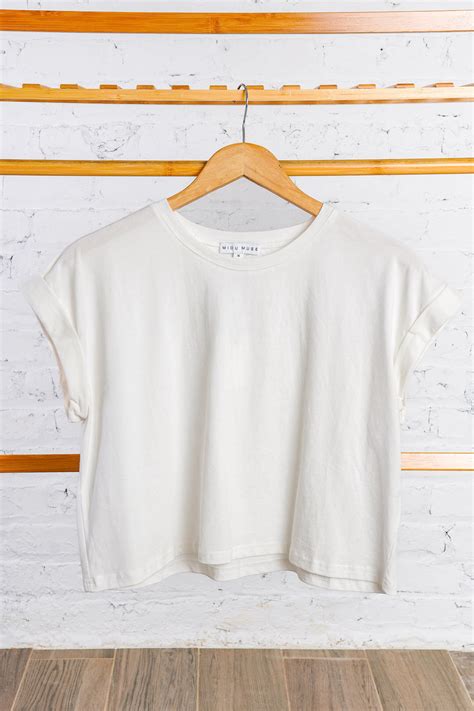 White Muscle Tee Red Clover