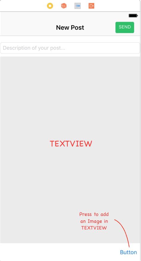 Ios How To Add An Image To Textview With Uibutton Stack Overflow
