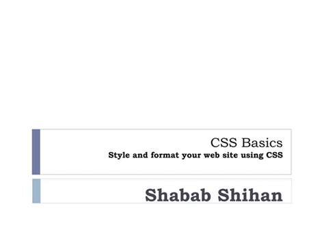 Css How To Learn Easily Ppt