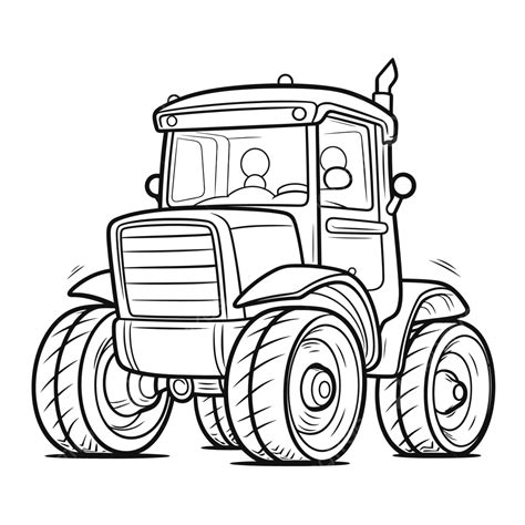 Dibujo De Tractor Para Colorear Tractores Vector Png Dibujos Dibujo De