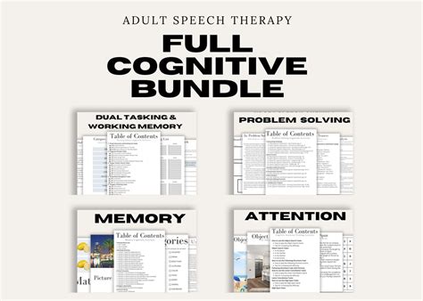 200 Cognitive Activities For Adult Speech Therapy Speech Language Pathology Activities